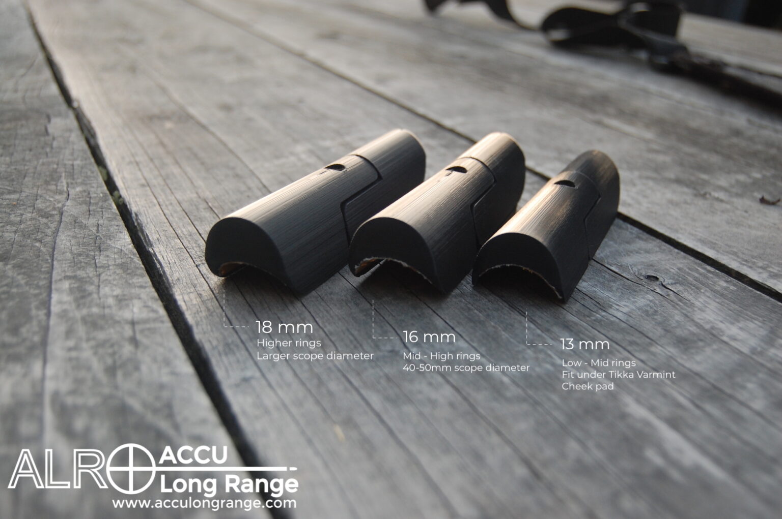 Rifle Cheek Riser with easy bolt removal feature - ACCU Long Range